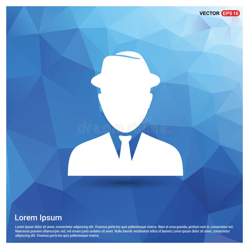 Spy User icon stock vector. Illustration of design, suit - 132420849