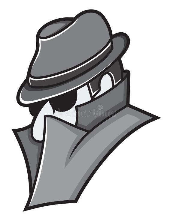 The spy stock illustration. Illustration of agent, drawing - 55427849