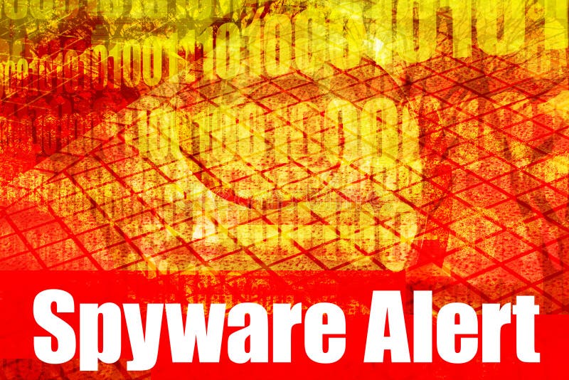 Spyware Alert Warning Message Stock Illustration - Illustration of ...