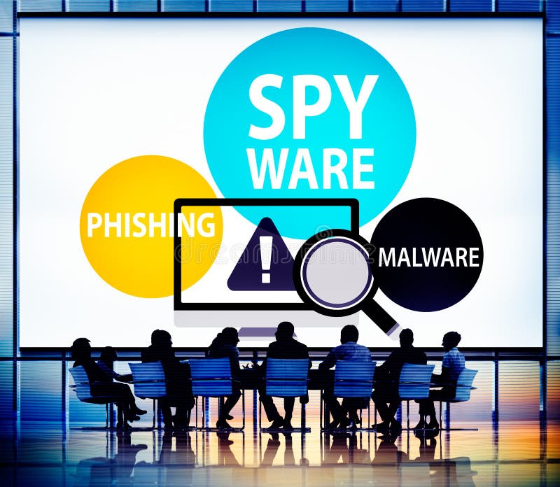 Spyware Hacking Phishing Malware Virus Concept Stock Illustration ...