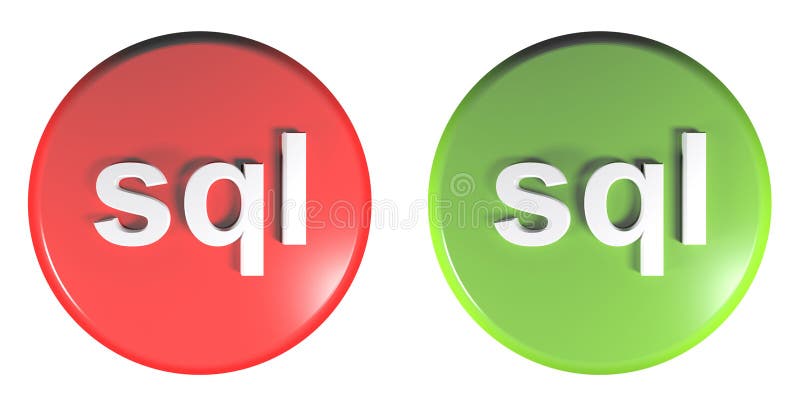 Push Buttons Square, Red and Green with Beta Sign - 3D Rendering ...