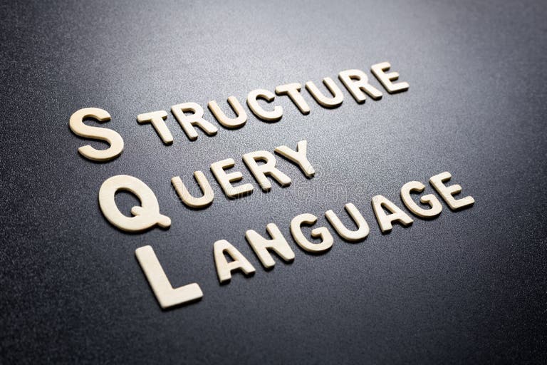 SQL Structure Query Language Stock Image - Image of create, study ...