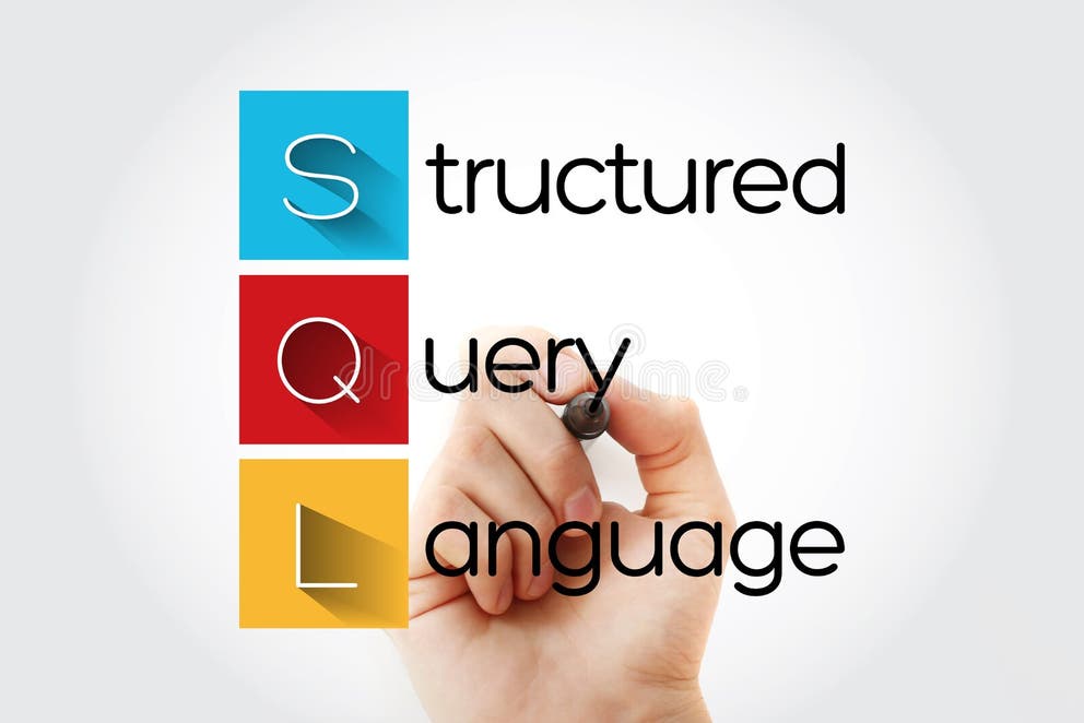 SQL - Structured Query Language Acronym with Marker, Technology Concept ...