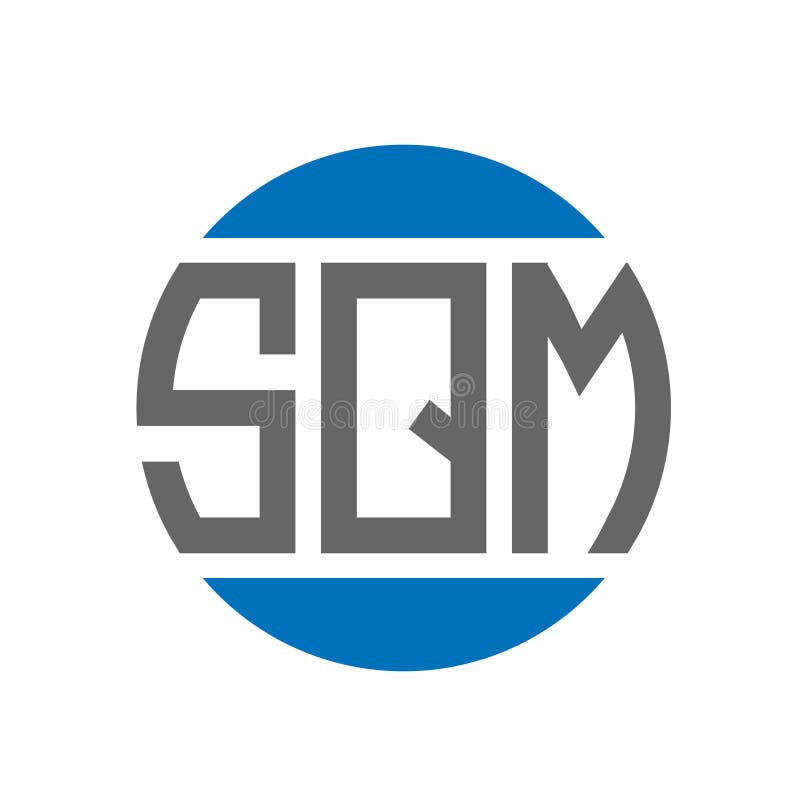 SQM Letter Logo Design on White Background. SQM Creative Initials ...