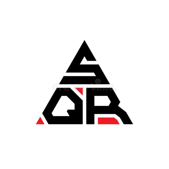 SQR Triangle Letter Logo Design with Triangle Shape. SQR Triangle Logo ...