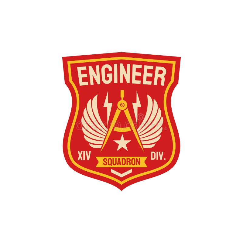 Engineer Squadron Repair Battalion Squad Chevron Stock Vector ...
