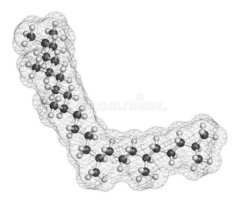 Squalane Molecule, Molecular Structures, Derivative Squalene, 3d Model ...