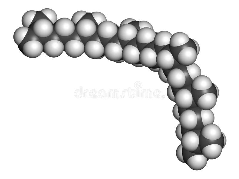 Squalane Molecule, Molecular Structures, Derivative Squalene, 3d Model ...