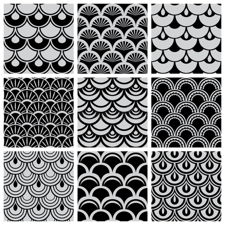 Squama seamless background stock vector. Illustration of patterns ...