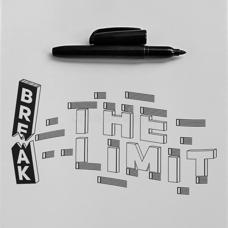 Break the Limit stock illustration. Illustration of square - 183668170