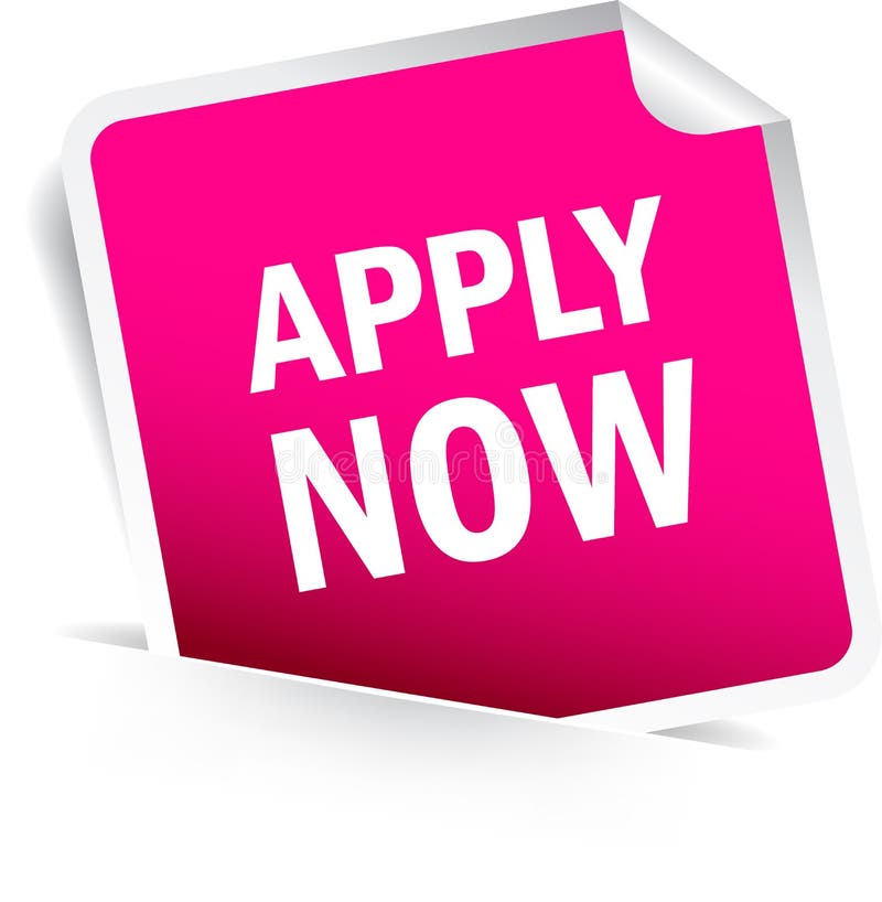 Apply now vector sticker stock illustration. Illustration of coupon ...