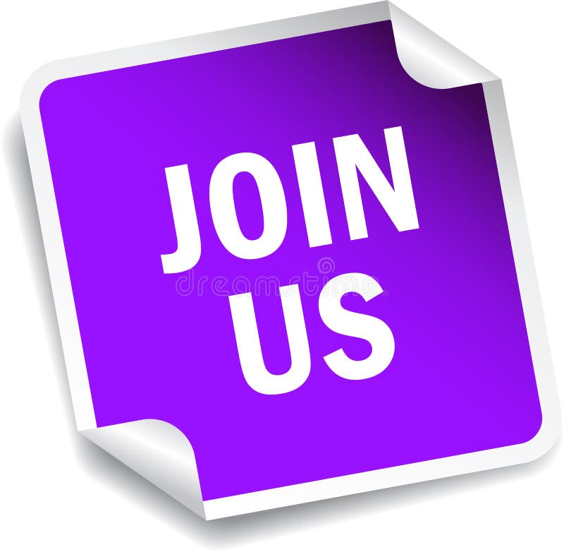 Join us vector sticker stock illustration. Illustration of booking ...
