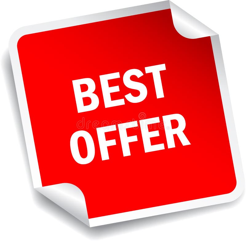 Best Offer vector sticker stock illustration. Illustration of graphics ...