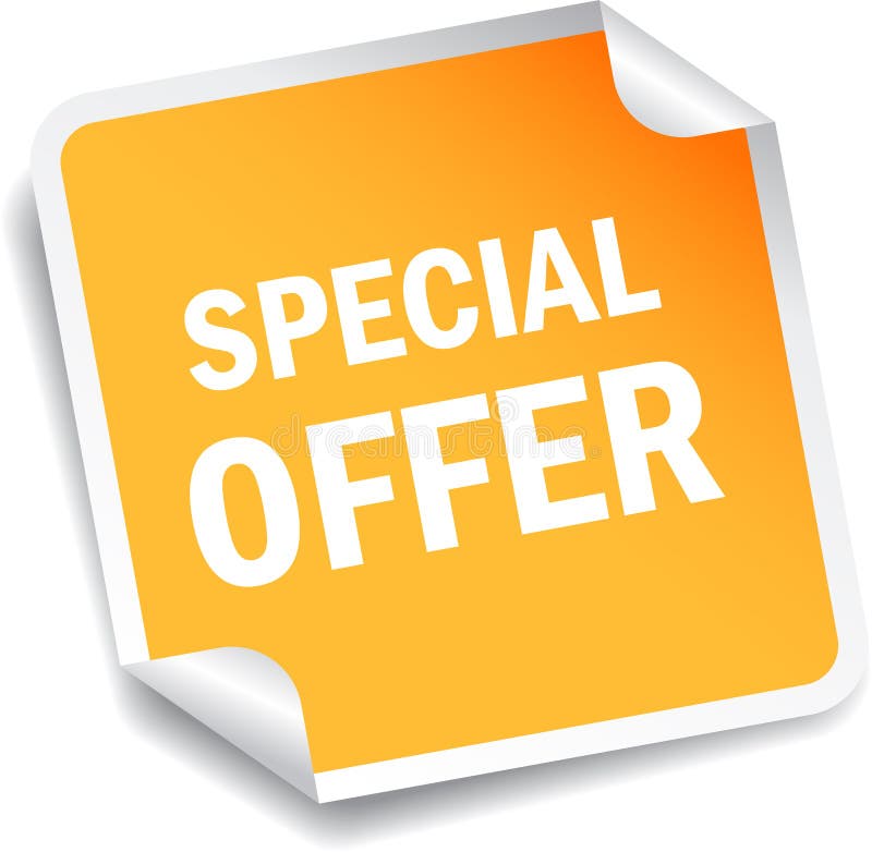 Special Offer Vector Sticker Stock Illustration - Illustration of ...