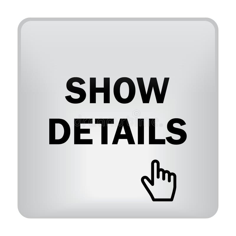 Show details button stock illustration. Illustration of leader - 220126117
