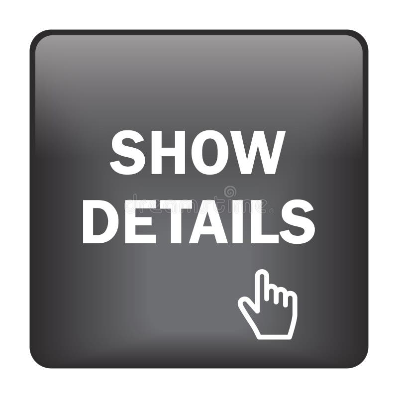 Show details button stock illustration. Illustration of bubble - 220126122