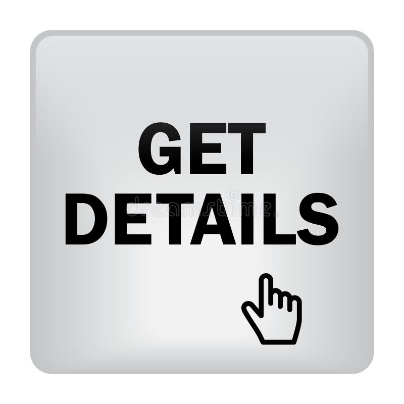 Get details button stock illustration. Illustration of idea - 220127685