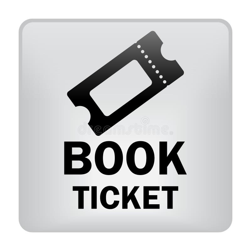 Book ticket now web icon stock illustration. Illustration of glossy ...