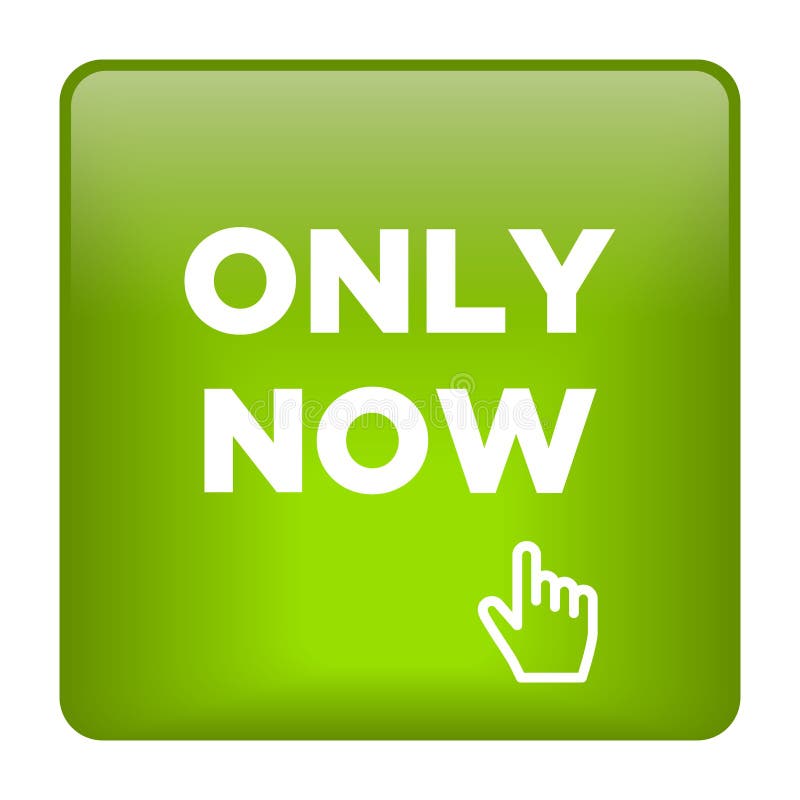 Only now button icon stock illustration. Illustration of booked - 223883396