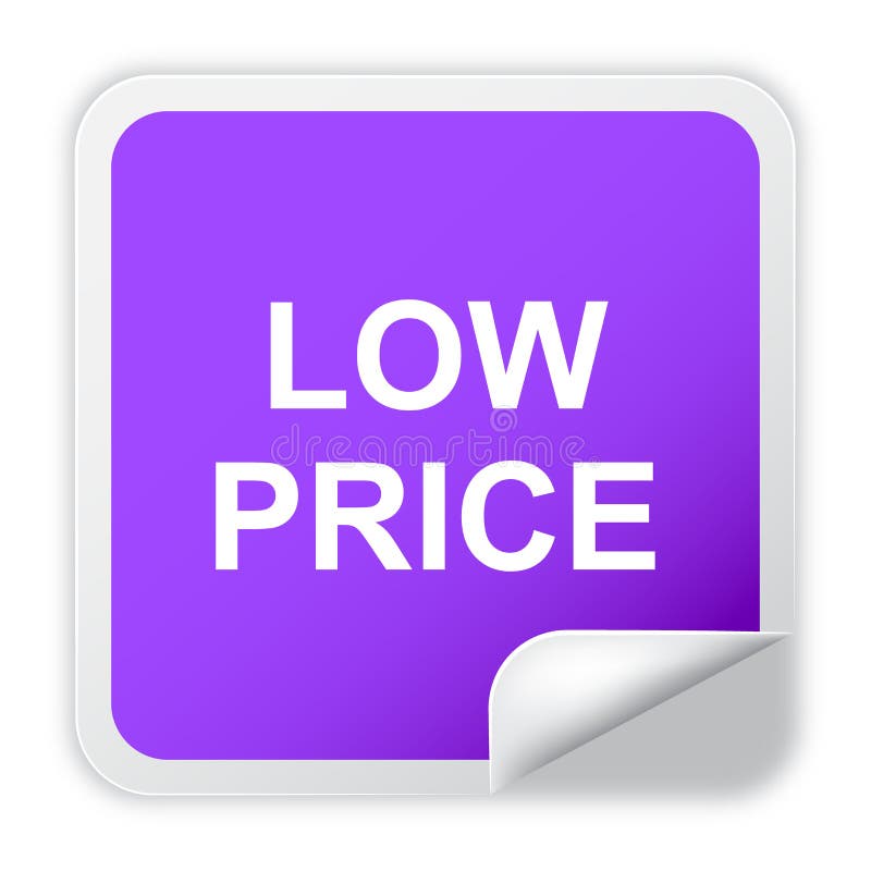 Low Price Sticker Vector Illustration Stock Illustration - Illustration ...