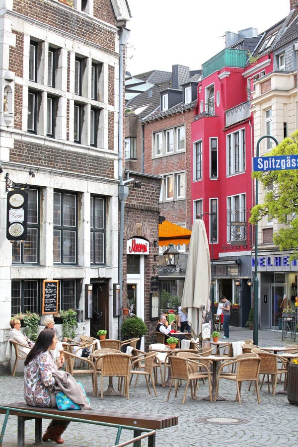 Square at Aachen, Germany editorial stock image. Image of people - 39643094