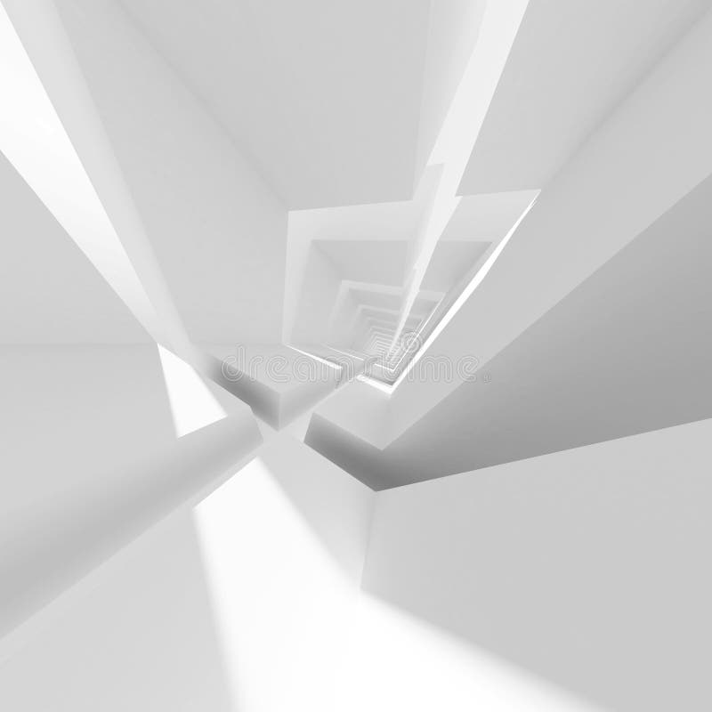 Square Abstract Architecture Background 3d Stock Illustration ...