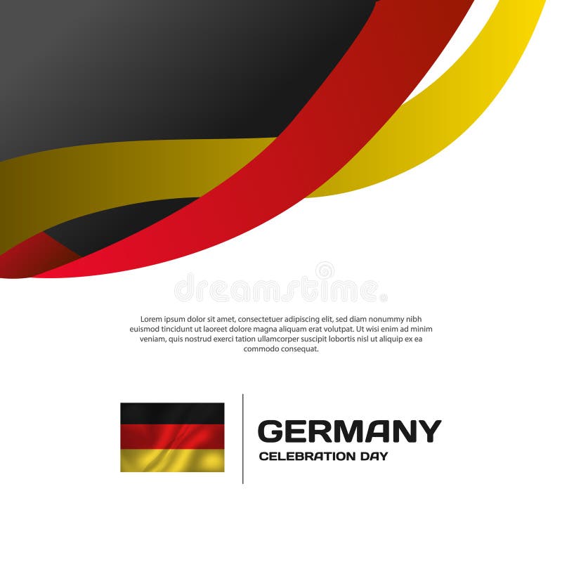 Square Abstract Banner Germany Template Design Stock Vector ...