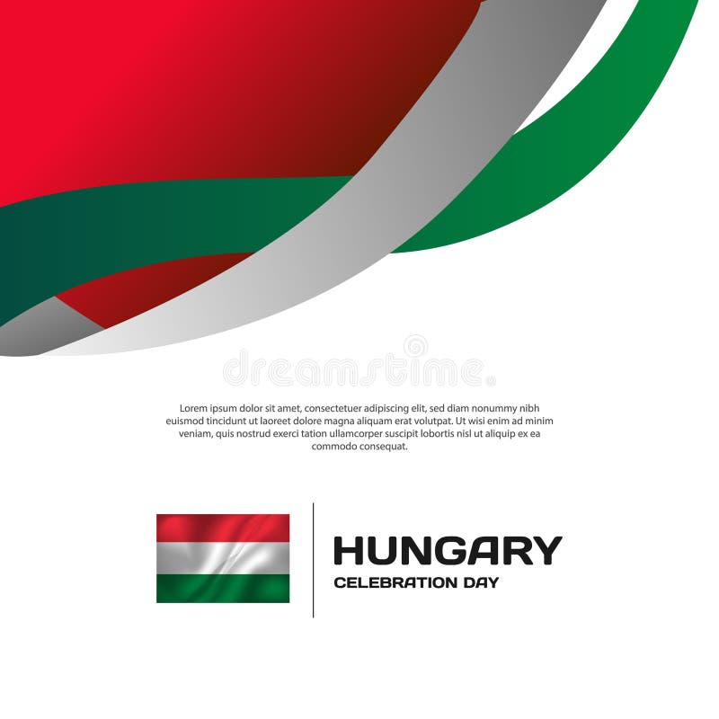 Square Abstract Banner Hungary Template Design Stock Vector ...