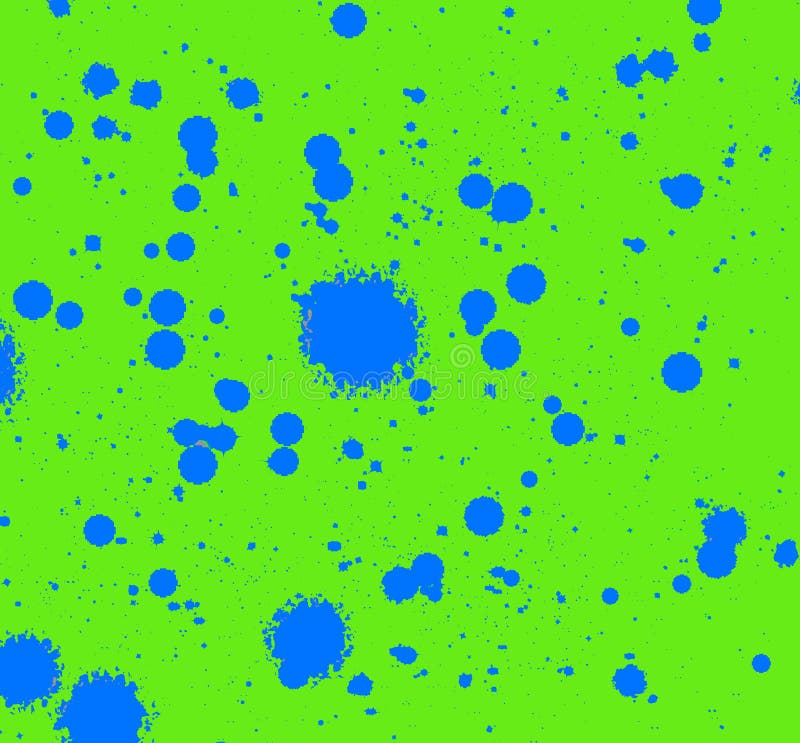 Square Abstract Blue Spots on Green Background Stock Illustration ...