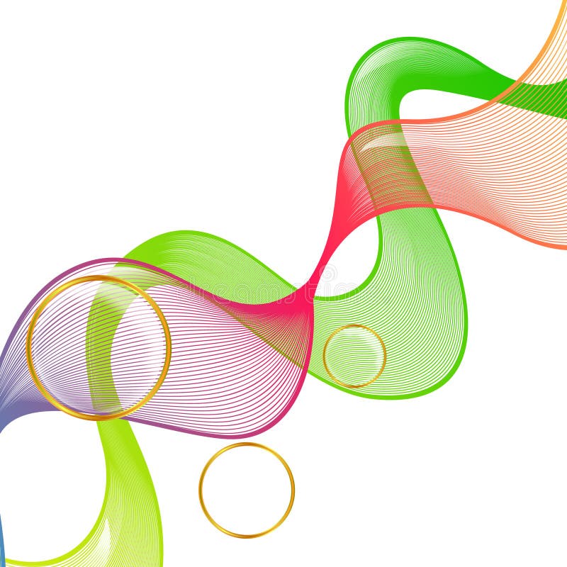 Square Abstract Flow of Colorful Dynamic Waves Banner Stock Vector ...