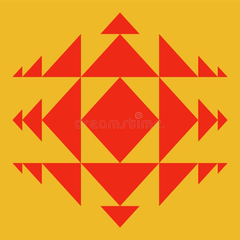 Square Abstract Illusion Print Optical Stock Vector - Illustration of ...