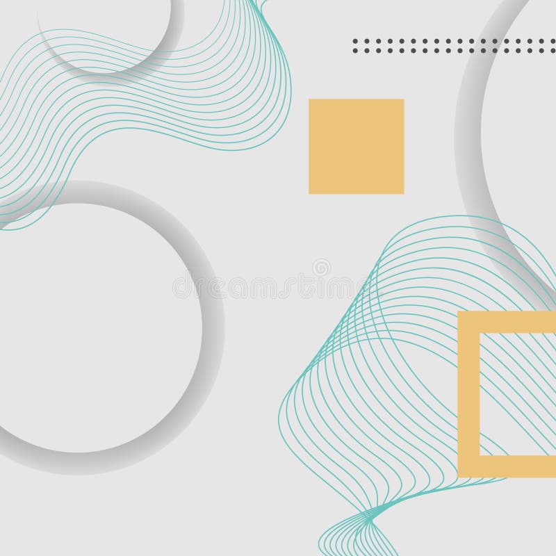 Square Abstract Wavy Modern Background with Geometric Shapes Element ...