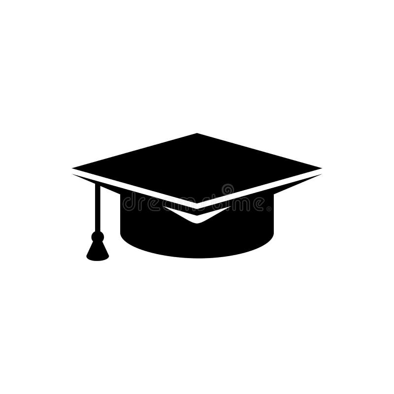 Square Academic Cap Icon. Training Hat. Symbol of Knowledge and ...