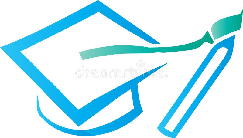 Square Academic Cap and Pen Stock Vector - Illustration of cambridge ...