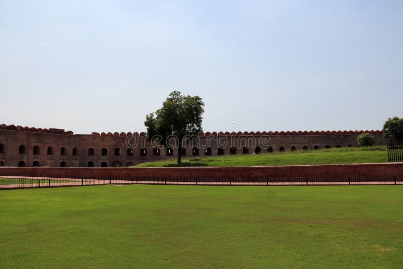The square of Agra fort stock photo. Image of colonial - 48122656