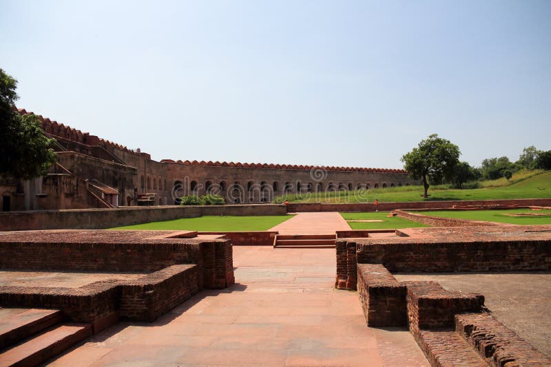 The square of Agra fort stock image. Image of forte, culture - 48122667