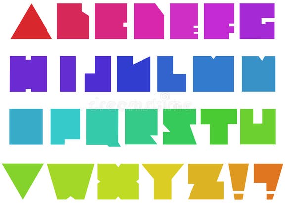 Square Geometric Alphabet Stock Illustrations – 42,340 Square Geometric ...