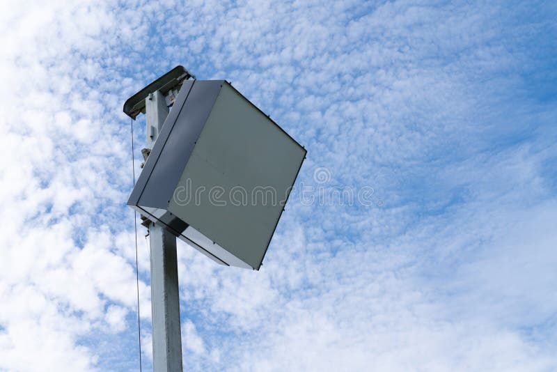 Square Antenna Wiht Copy Space Stock Photo - Image of mounted, high ...
