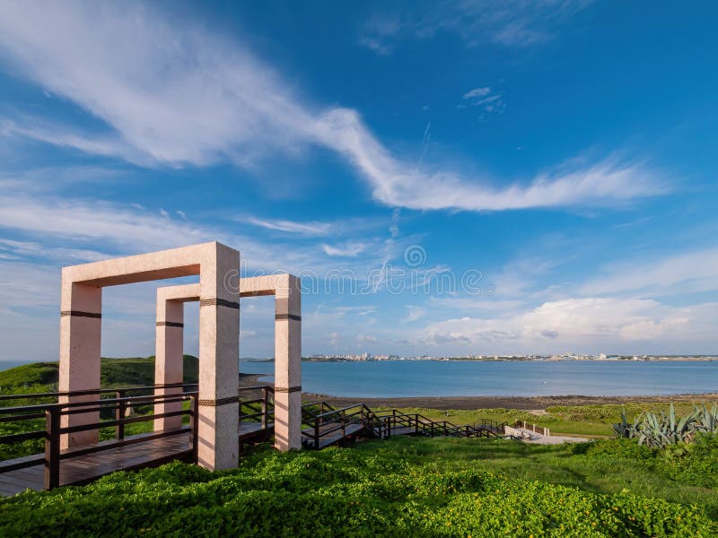 Square Architecture in Penghu Island Stock Image - Image of city, asian ...