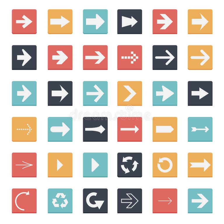 Directional Arrow Button Stock Illustrations – 16,218 Directional Arrow ...