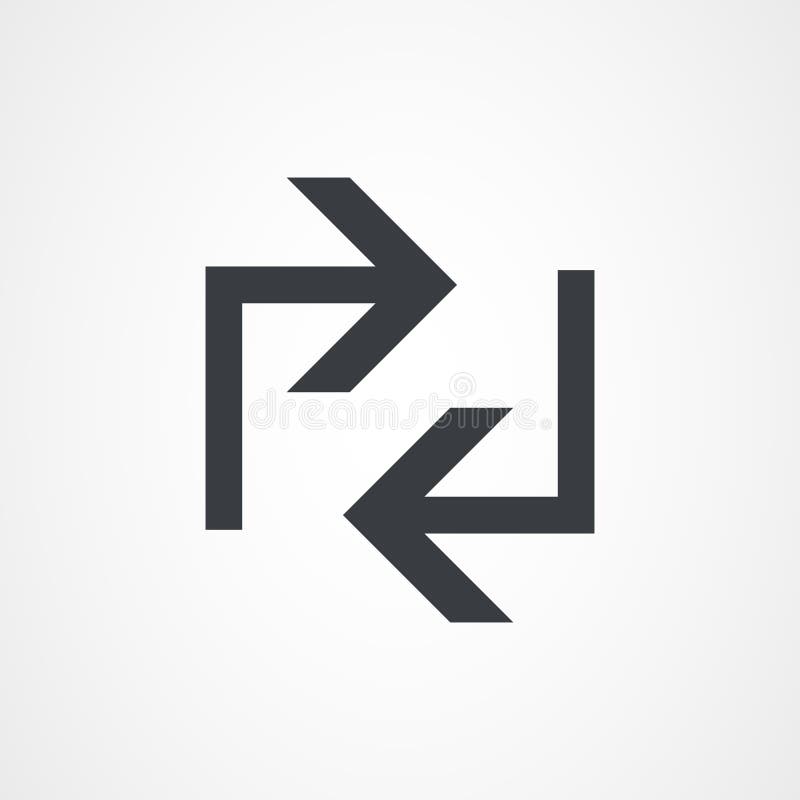 Square Arrow, arrow icon stock illustration. Illustration of vector ...