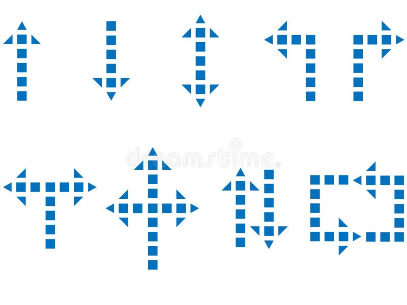 Square arrows stock illustration. Illustration of shape - 9901020