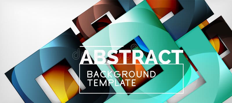 Square Background, Abstract Squares on Grey, Business or Techno ...