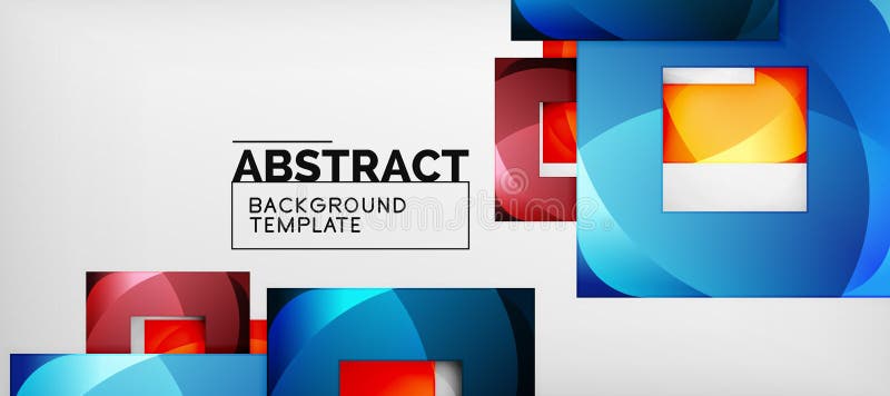 Square Background, Abstract Squares on Grey, Business or Techno ...