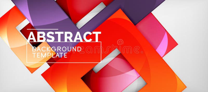 Square Background, Abstract Squares on Grey, Business or Techno ...