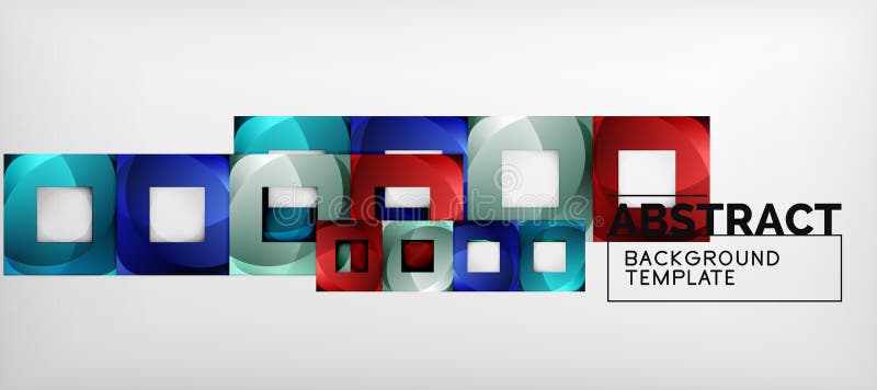 Square Background, Abstract Squares on Grey, Business or Techno ...