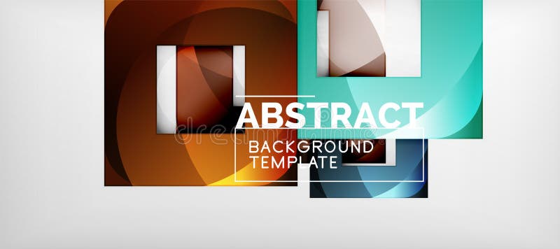 Square Background, Abstract Squares on Grey, Business or Techno ...