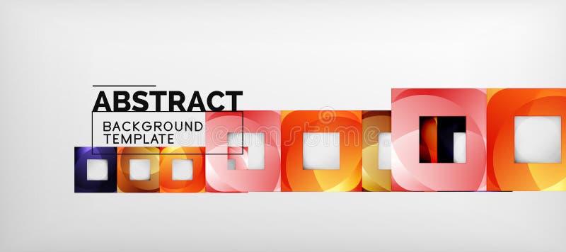 Square Background, Abstract Squares on Grey, Business or Techno ...