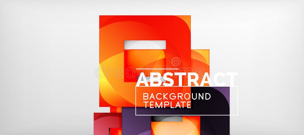 Square Background, Abstract Squares on Grey, Business or Techno ...