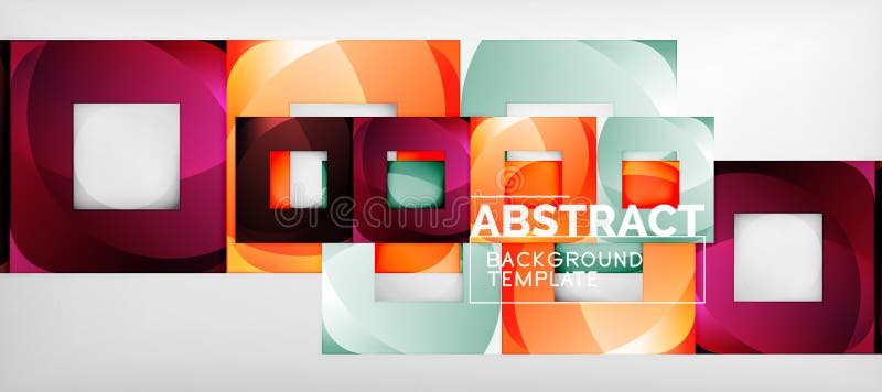 Square Background, Abstract Squares on Grey, Business or Techno ...